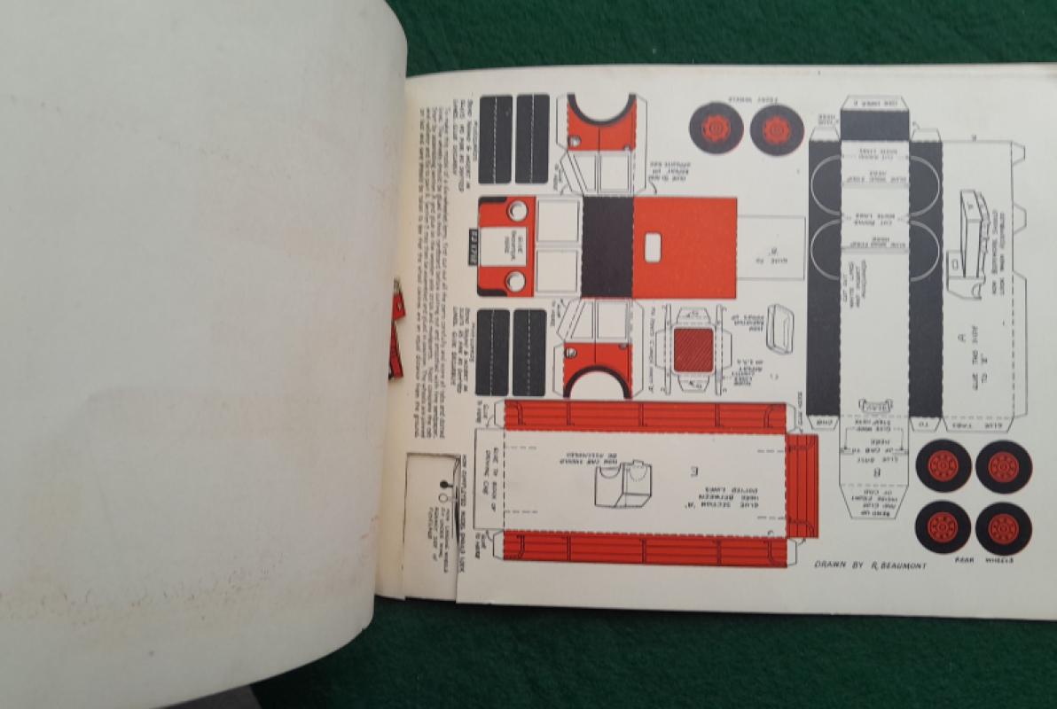 Mascot Cut Out Book No. 2 Models are Tank, Spitfire, Prefab House ...